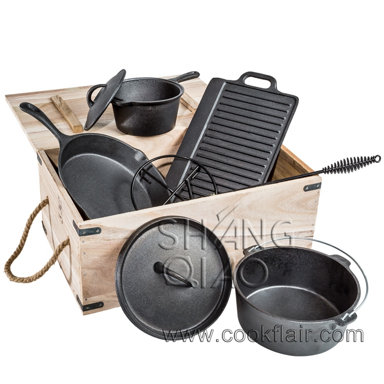 Cast Iron Camping Cookware Set for Sale | Hebei Shangqiao Imp.&Exp.Co.,Ltd.